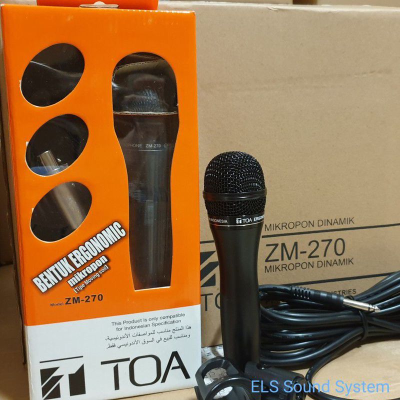 MIC TOA ZM-270 MIKROPON VOKAL ASLI
