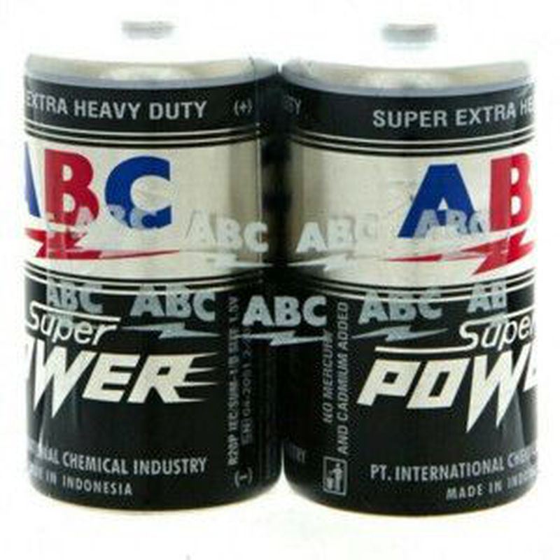 BATERAI ABC SUPER POWER R20P (BESAR)