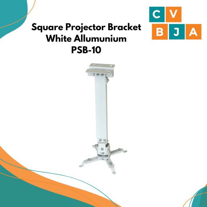 SQUARE Projector Bracket White Allumunium - PSB-20