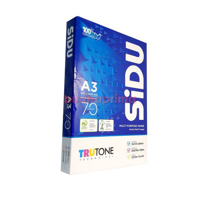 Kertas HVS A3 SIDU 70 gr