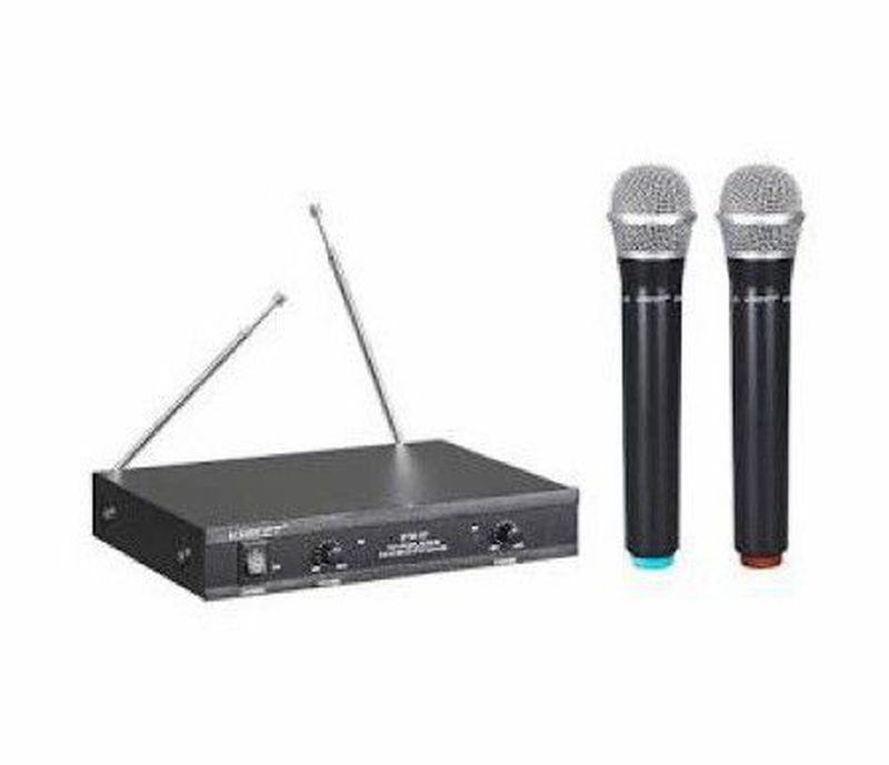 Microphone Wireless 2 Channel Termasuk Standing Microphone