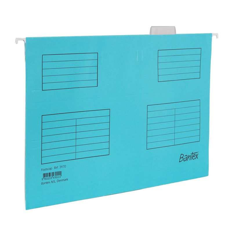 Bantex Suspension file (Hang map) Folio Cobalt Blue #3470 11