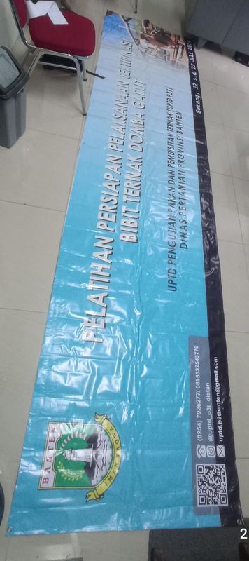 Spanduk uk 1 x 3 Meter