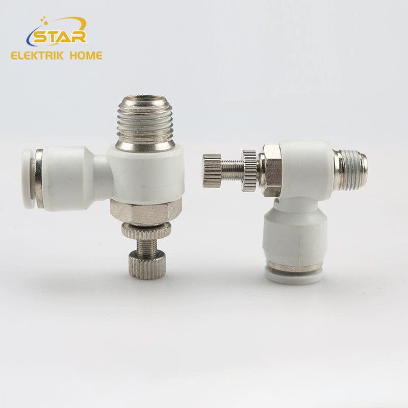 Fitting Pneumatic SL Speed Control Drat Selang - 6-M5 - 6mm