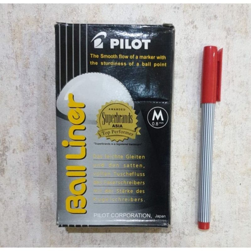 BALLPOINT PILOT BALLINER MERAH