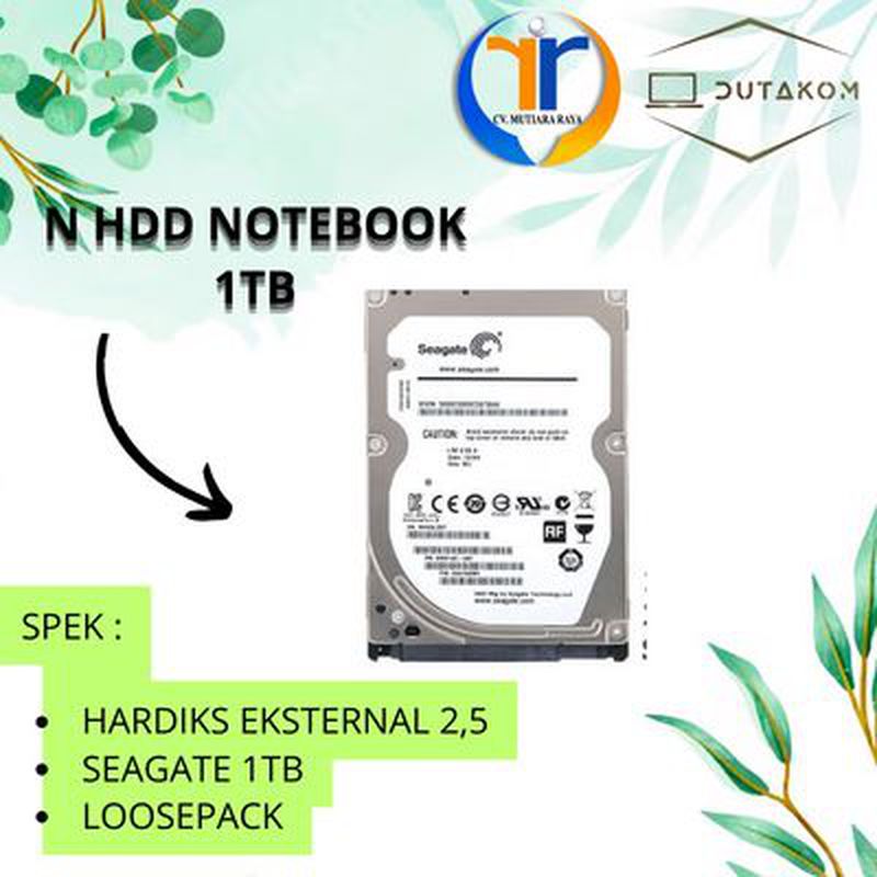 N HDD NOTEBOOK 1TB MERK SEAGATE