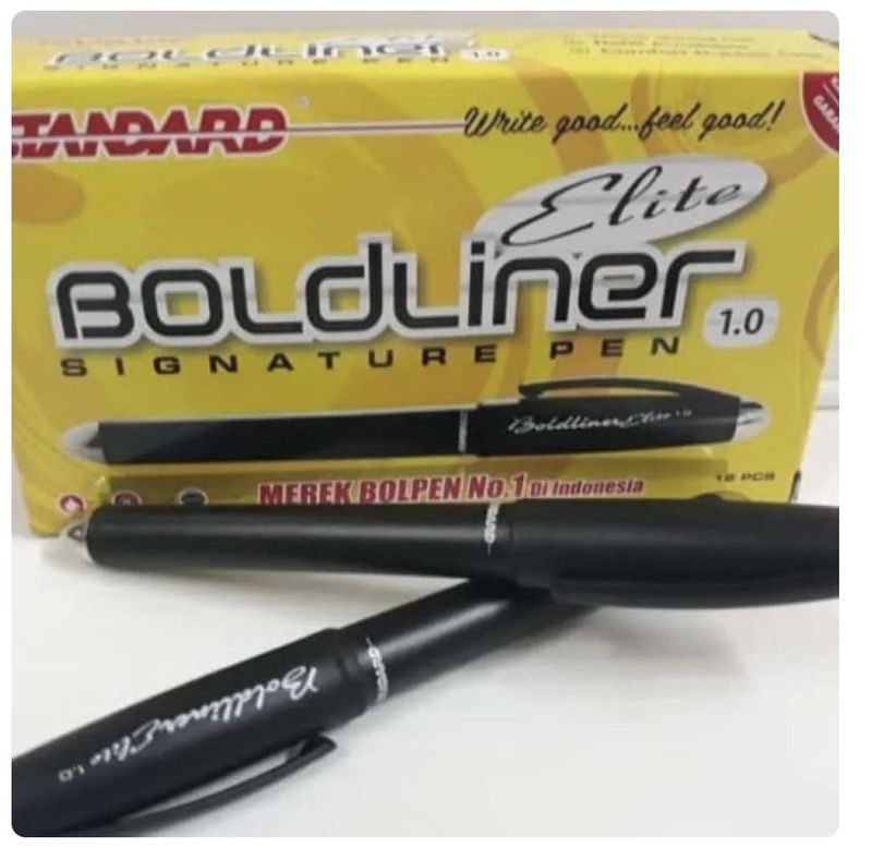 BALLPOINT STANDARD BOLDLINER ELITE HITAM
