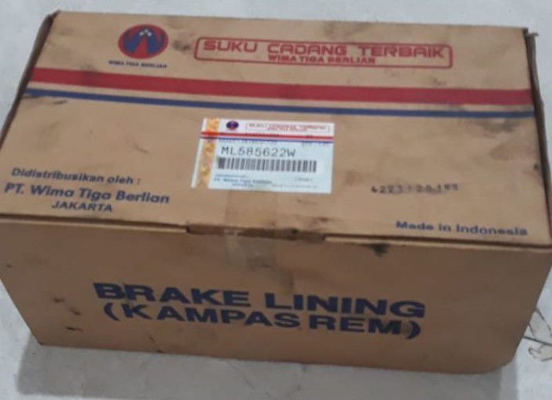 Kampas rem canter hdx asli mk585622w asli lokal