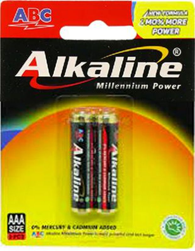 ABC Alkaline AAA A3 Batu Baterai ABC Alkaline kecil isi 2 pcs set
