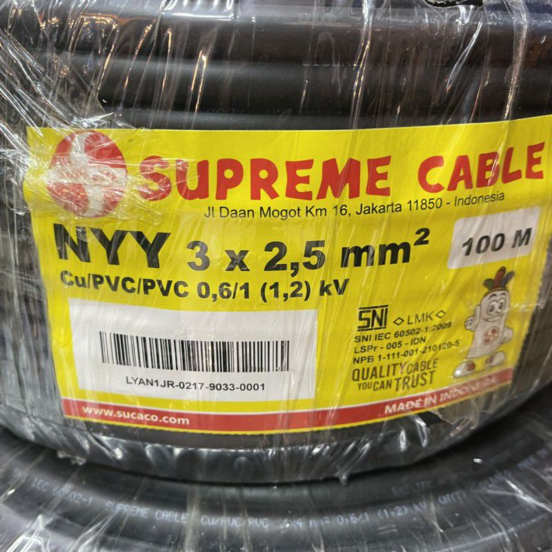 Kabel NYY 3x2,5 mm