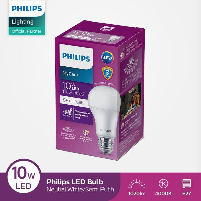 Lampu Philips LED 10 watt