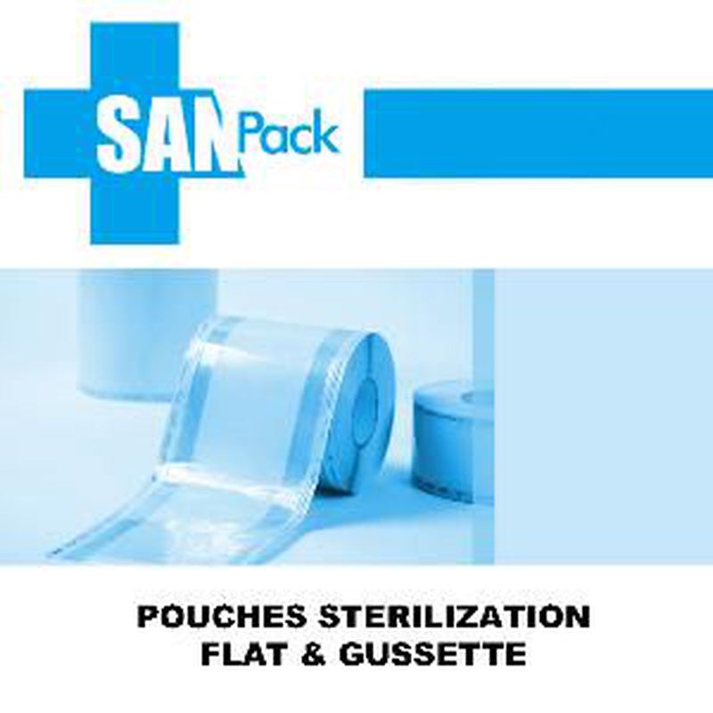 Sanpack Pouches Sterilization Gussette 20 cm x 2,5 cm x 100 m