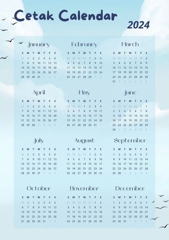Cetak Kalender