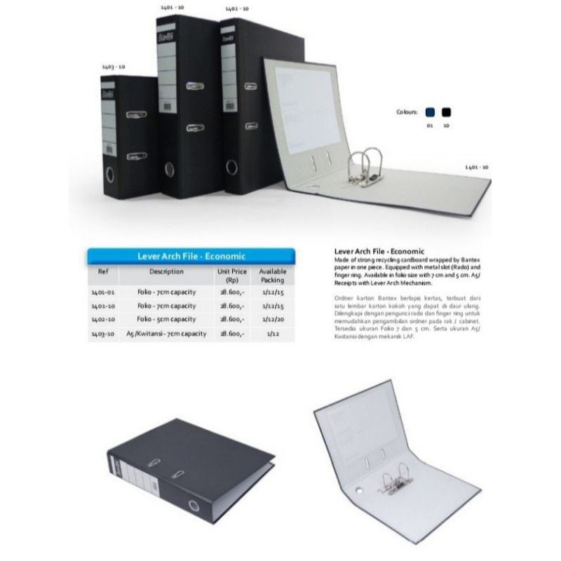 MAP ODNER BANTEX - LEBAR 5 CM