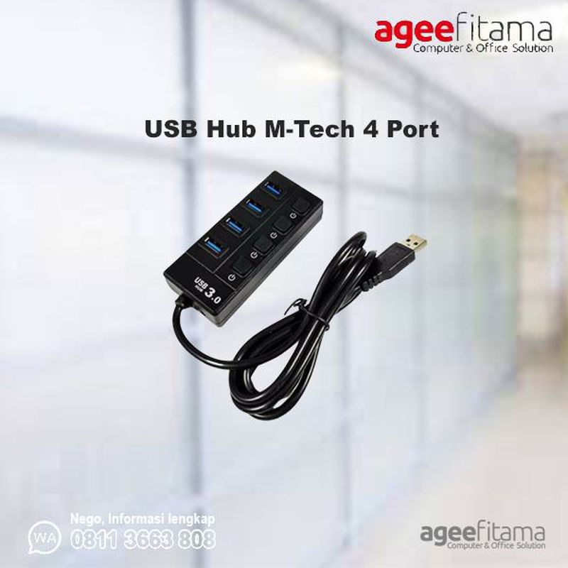 USB Hub M-Tech 4Port