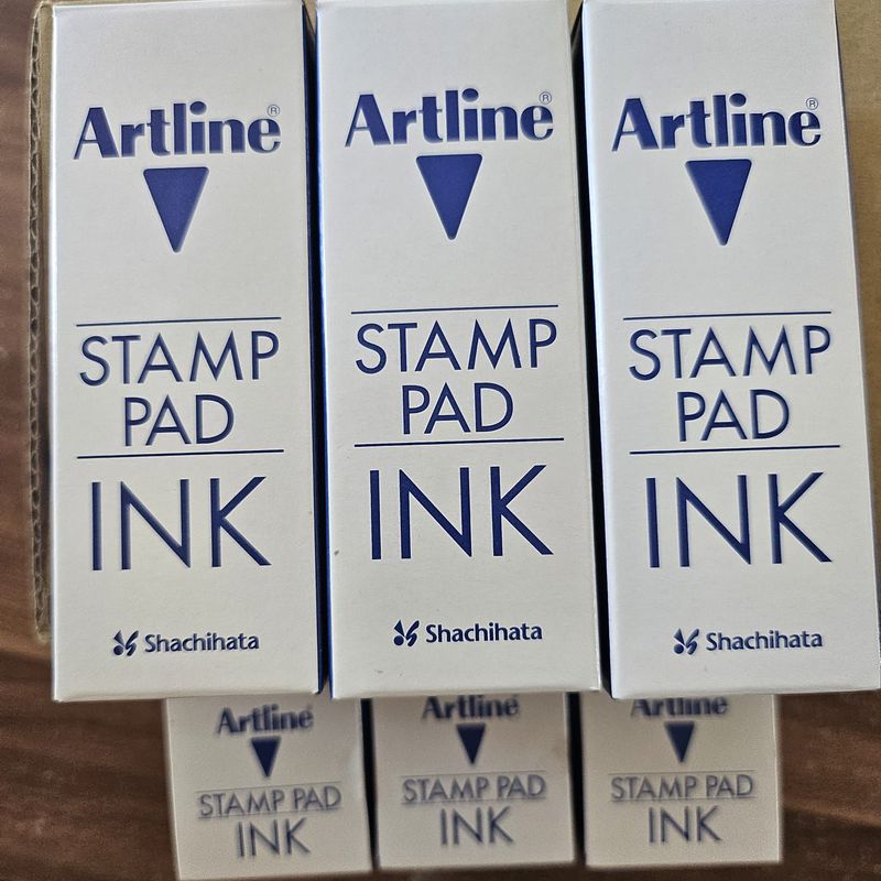 Tinta Stamp Pad Biru