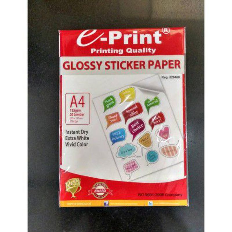EPRINT STIKER GLOSY A4 135 gsm