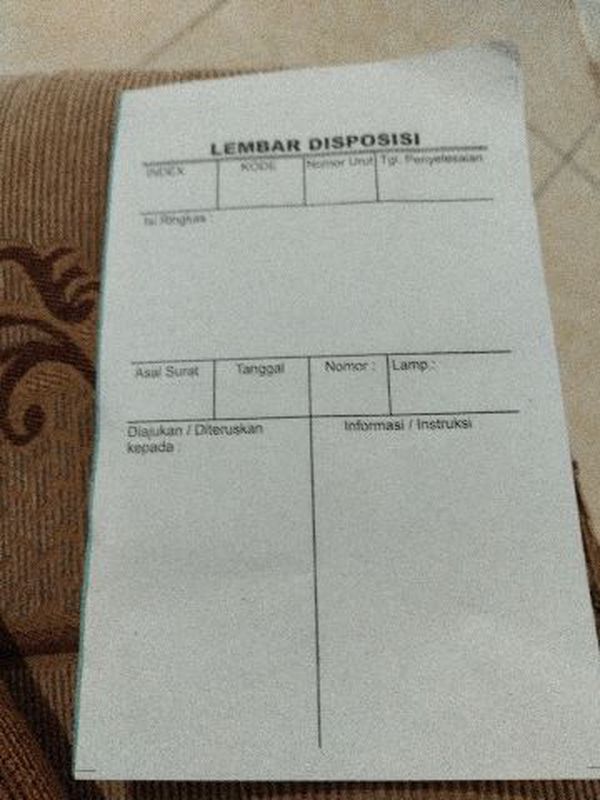 Lembar disposisi