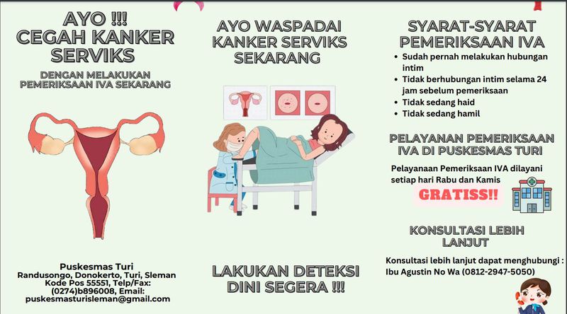 Cetak leaflet kesehatan Pus turi
