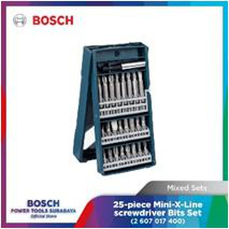 Set Mata Obeng Set Bosch 25 pcs Mini X-Line Screwdriver Bits Set