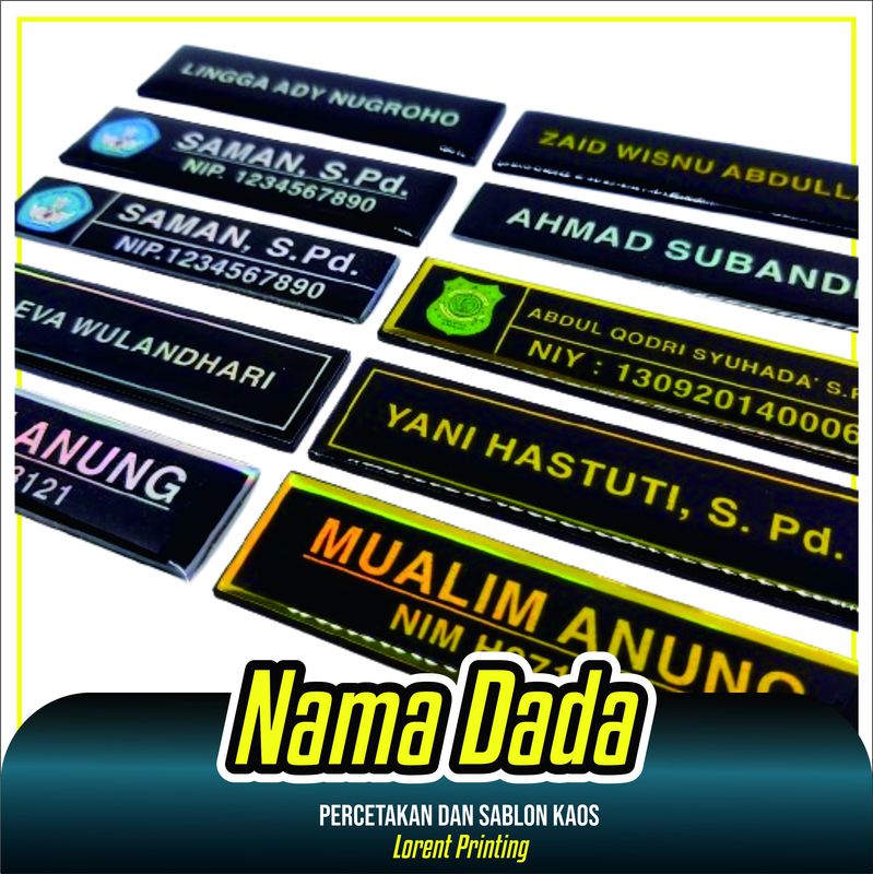 Nama dada / Name tag