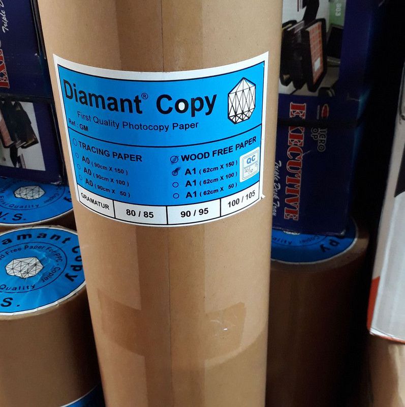 KERTAS HVS PLOTTER A1 150 M DIAMANT