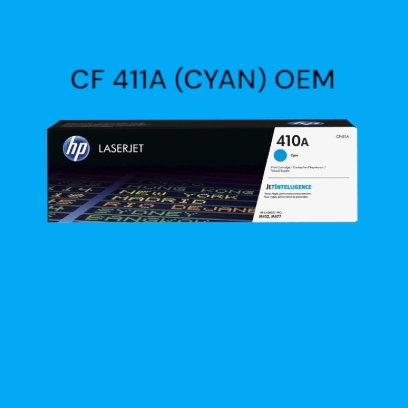 Cartridge Toner Original HP 410A CYAN (CF411A) OEM - Biru