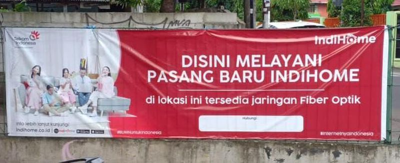 Spanduk 400 x 100 cm