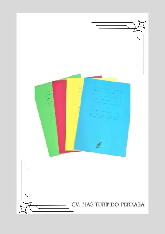 Map Kertas Folio Biola - Merah