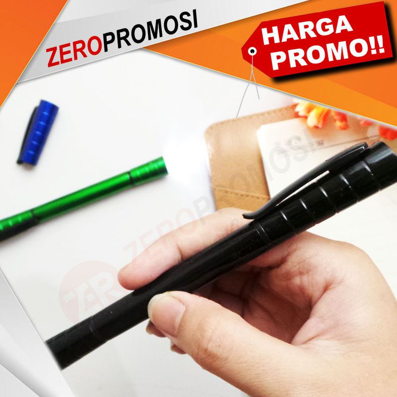 Souvenir Pen Senter 2in1 Multifungsi