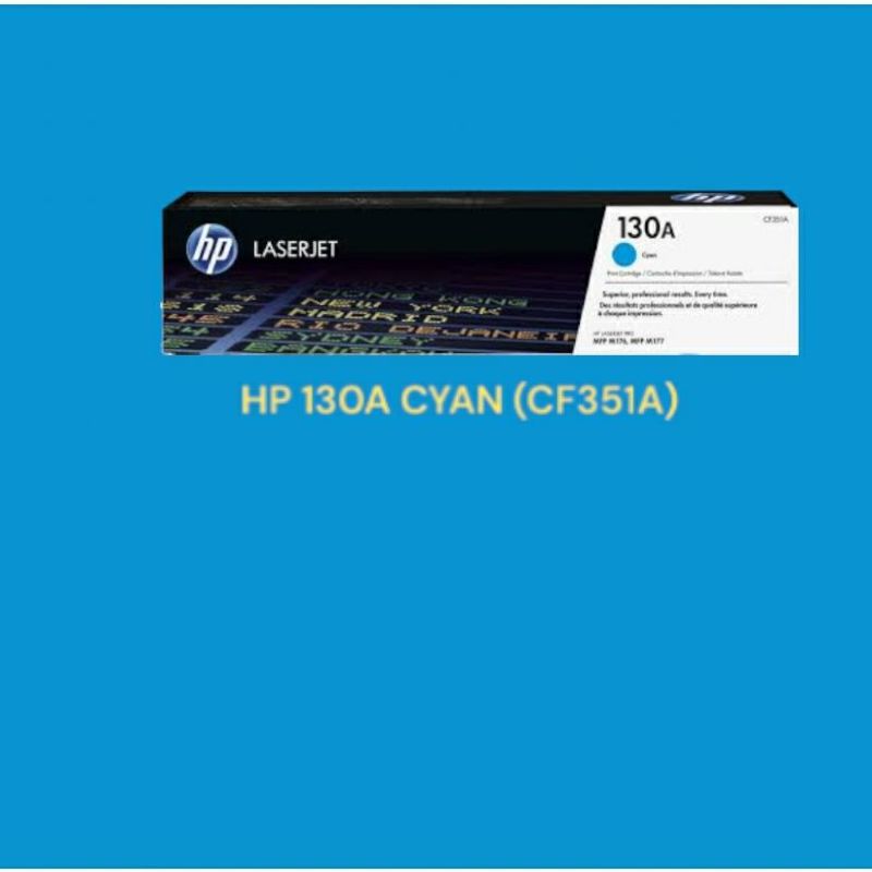 Cartridge Toner Original HP 130A CYAN (CF351A) OEM - Biru