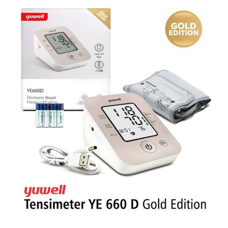 Tensi Digital Yuwell YE660D Gold Edition