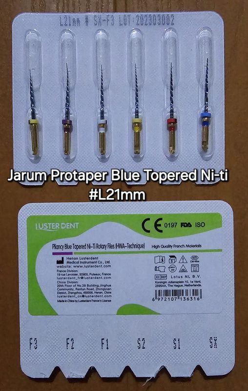 Jarum Protaper Blue Topered Ni-ti - #L21mm