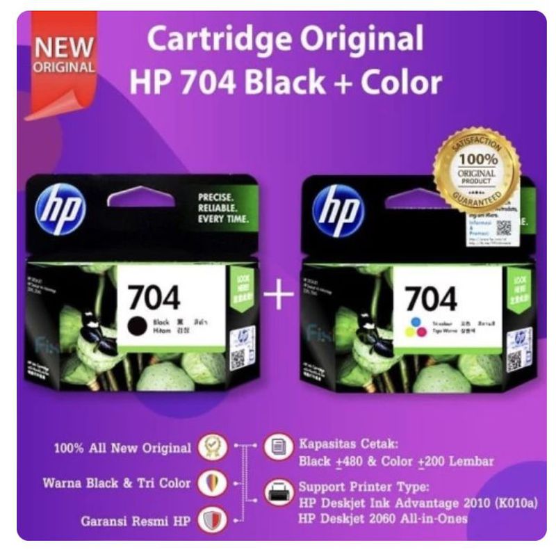 Cartridge Ink HP 704 Color