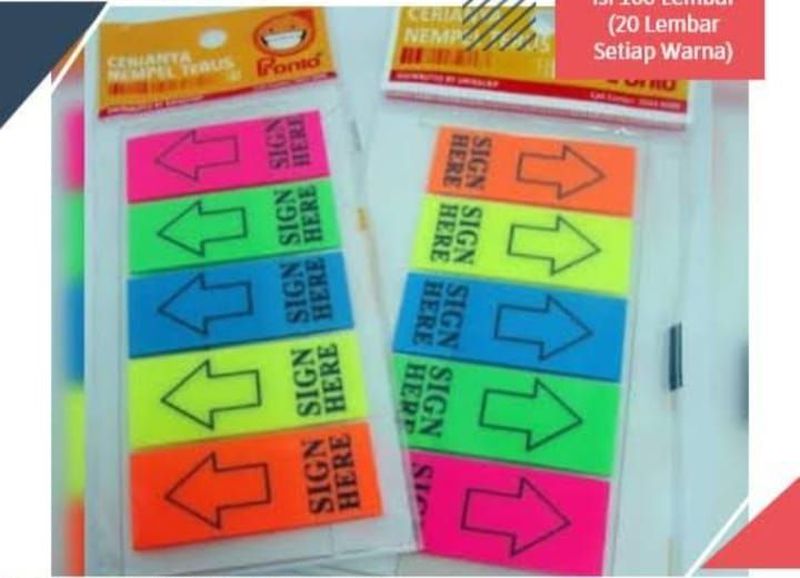 SIGN HERE / PEMBATAS KERTAS UK. 20X48MM