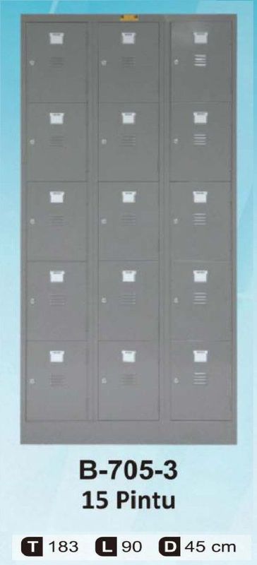 LOCKER 5 PINTU GANDENG 3 ( 15 PINTU) BROTHER-705-3