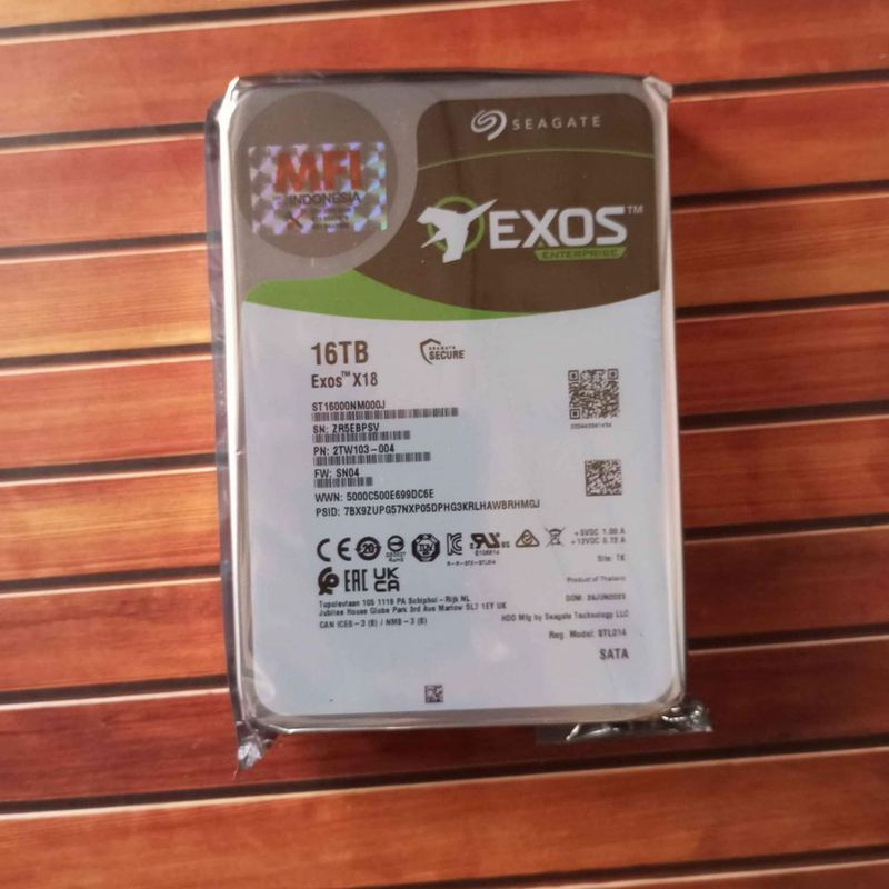 Hardisk Seagate EXOS X18 16TB SATA