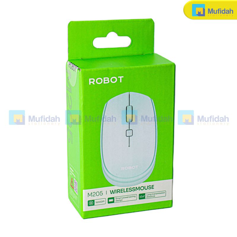 ROBOT MOUSE WIRELESS M205 GREEN