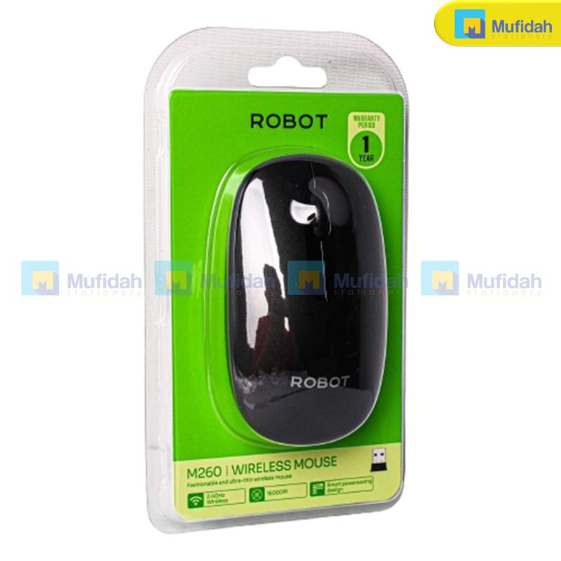 ROBOT MOUSE WIRELESS M260 BLACK