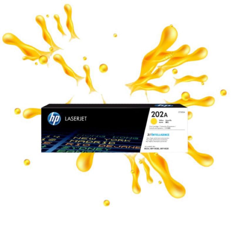 Cartridge Toner Original HP 202A (CF502A) YELLOW OEM - Kuning