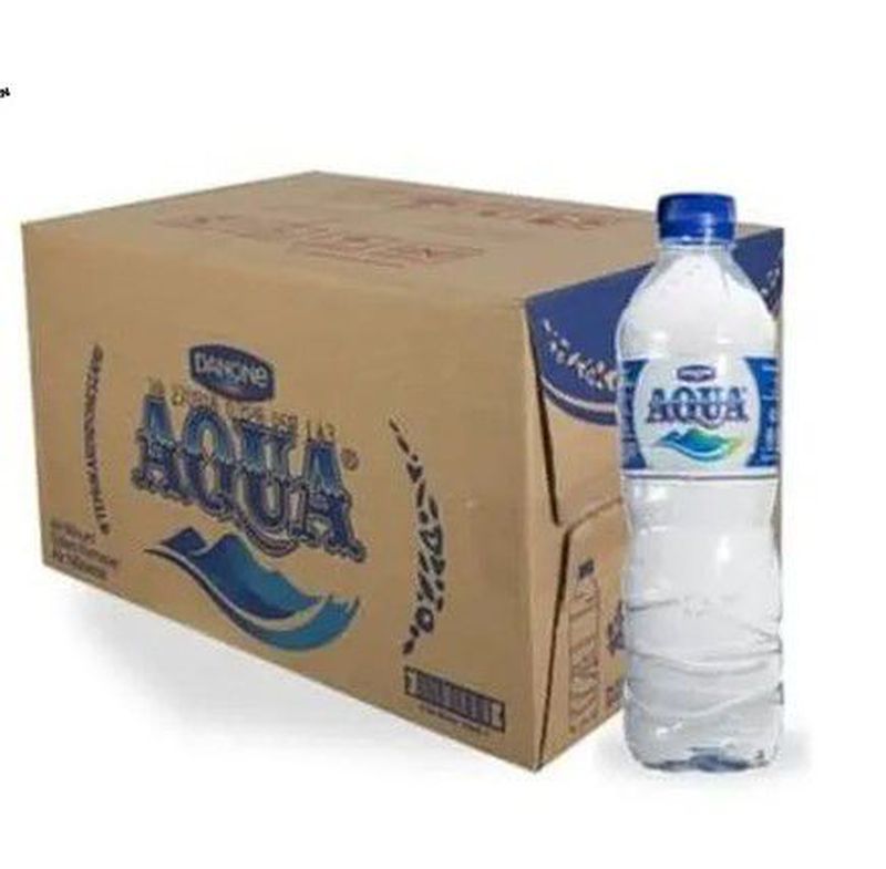 MINUMAN AIR PUTIH BOTOL MERK AQUA 600 ML