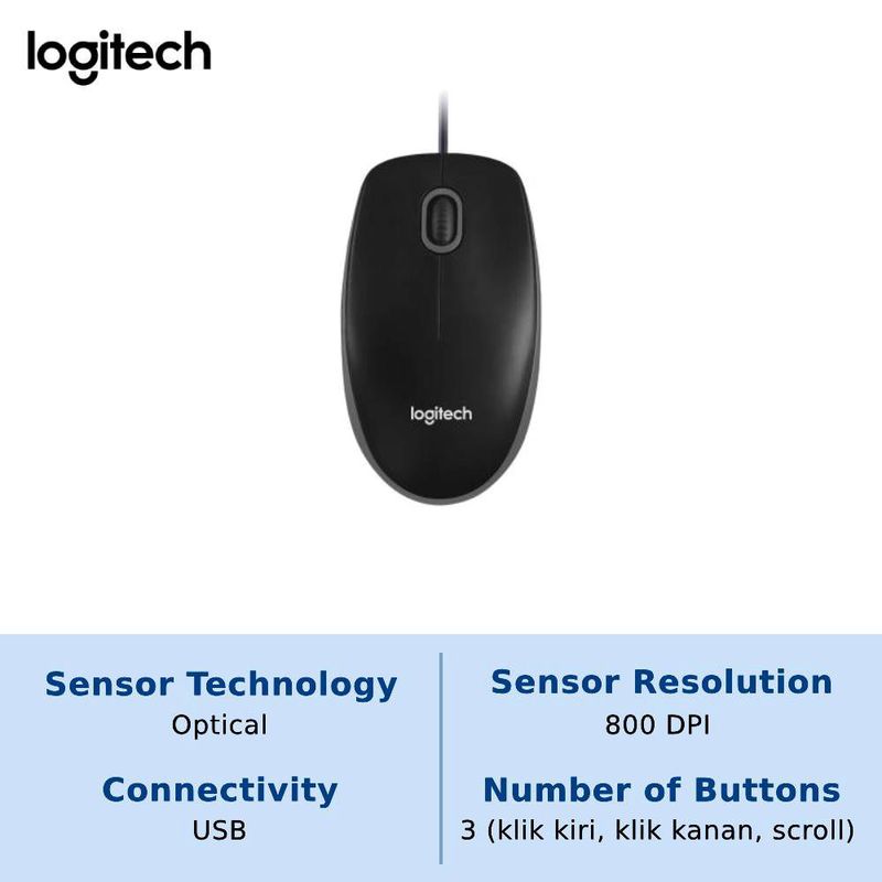 Logitech Wired Mouse B100