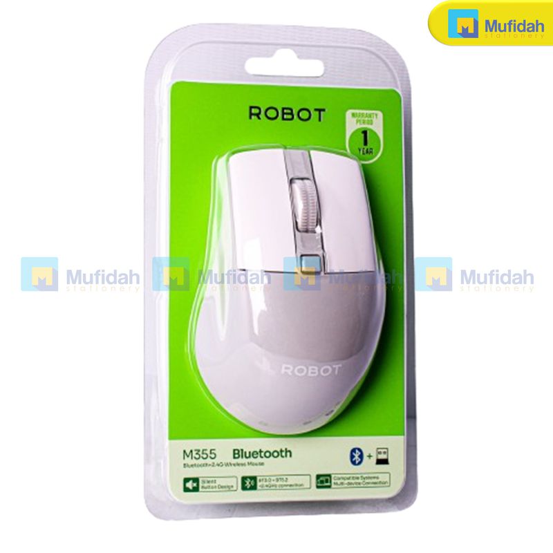ROBOT MOUSE BLTH M355 GREY
