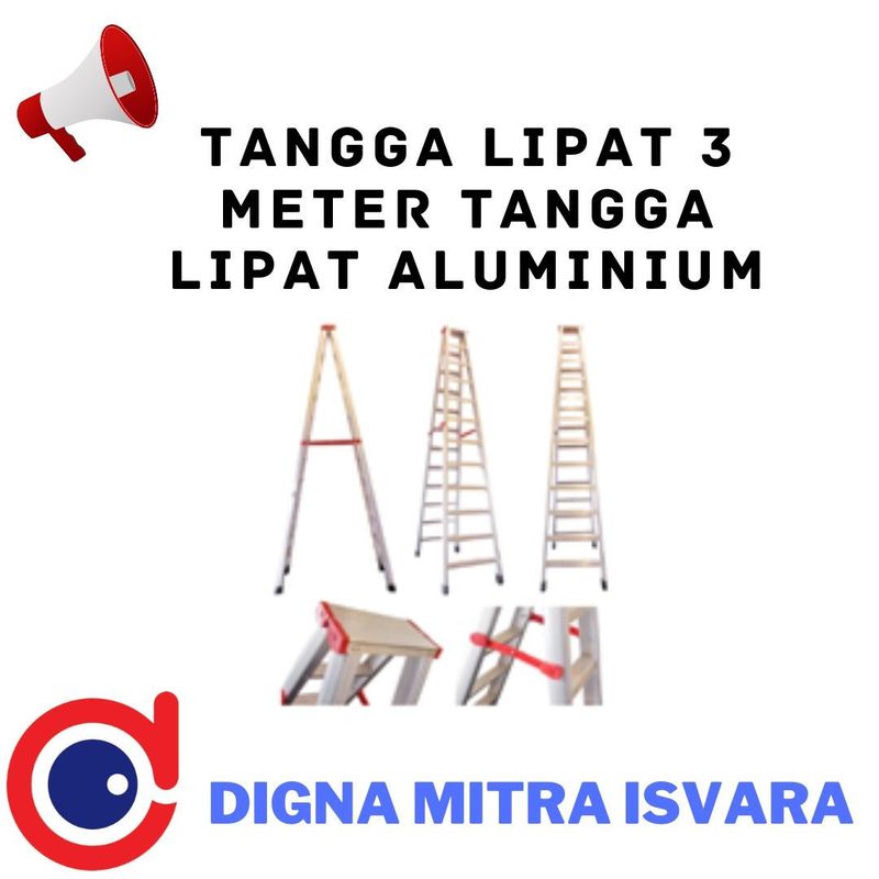 Tangga Lipat 3 Meter Tangga Lipat Aluminium