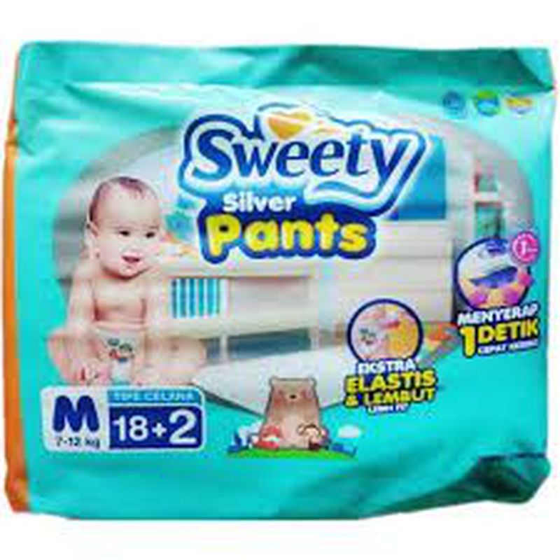 PAMPERS SWEETY UKURAN M ISI 18