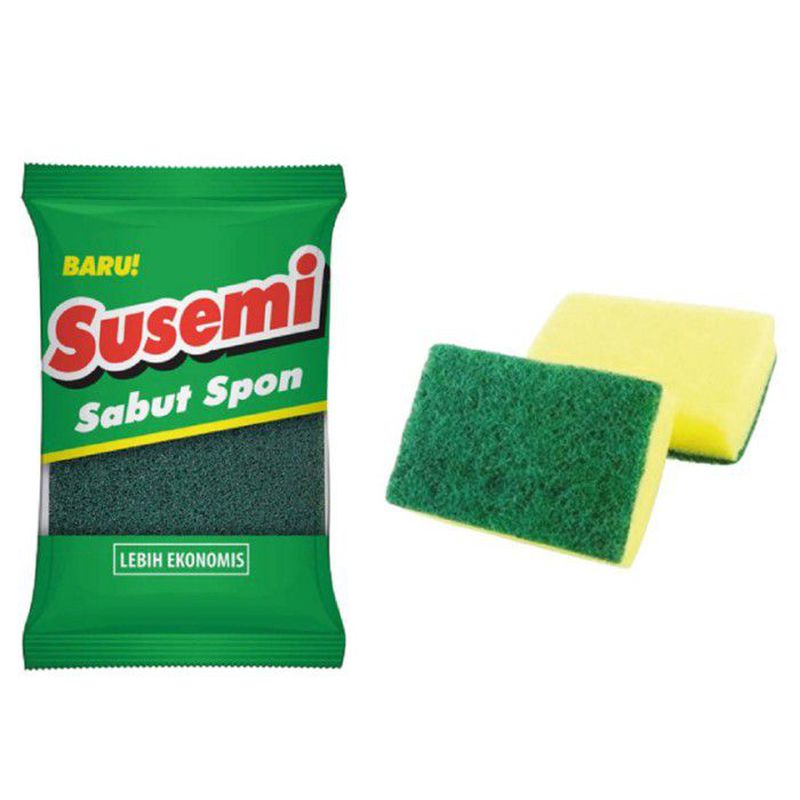 SUSEMI SPONS HIJAU KUNING SABUT SPON CUCI PIRING SABUT ALAT MASAK ...