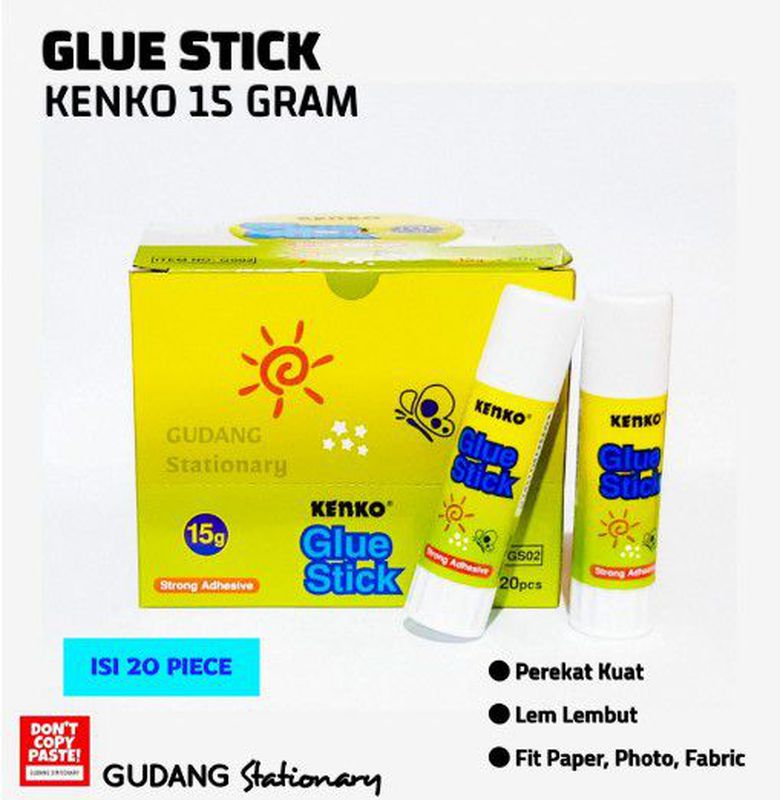 LEM GLUE STICK KENKO 15 GRAM ISI 20 PCS