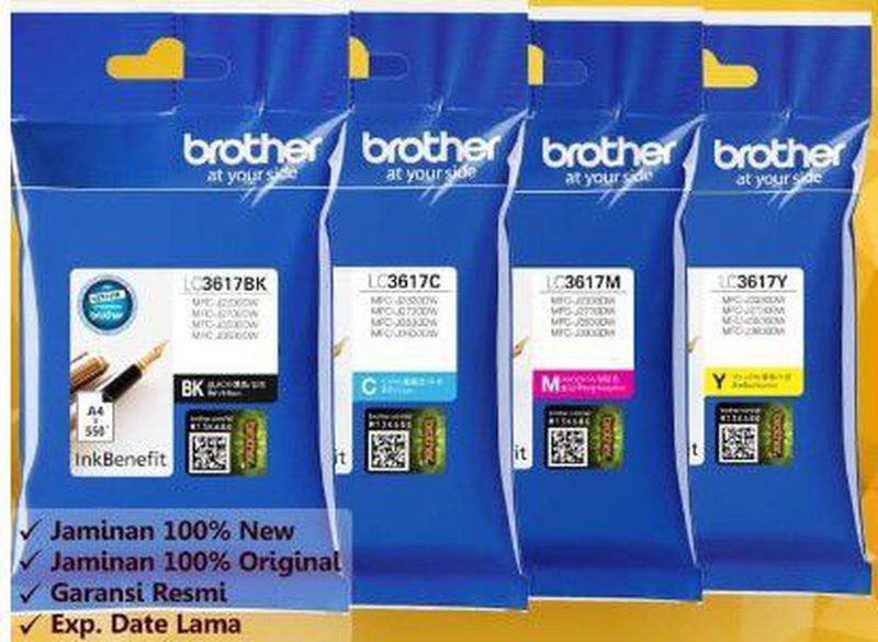 Tinta Brother LC 3617 (Black, Cyan, Magenta, Yellow)