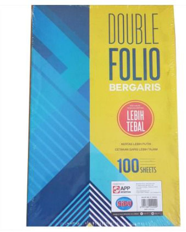 Double Folio F4 bergaris