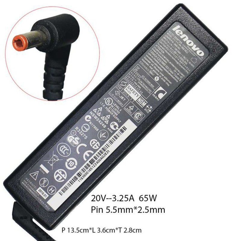 Adaptor Charger Laptop Lenovo 20v 3.25A 65W
